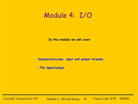 PPT Module 4 I O PowerPoint Presentation Free Download ID 4066144