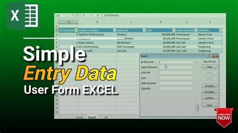 🔴automated Data Entry User Form In Excel Tutorial Form Excel 2022 Youtube