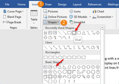 How To Draw A Circle On Microsoft Word Primaryhouse