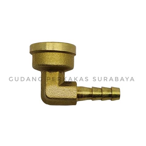 Jual FEMALE HOSE BARB ELBOW KNEE DRAT DALAM SOK SELANG SAMBUNGAN SELANG FITTING PIPA KONEKTOR