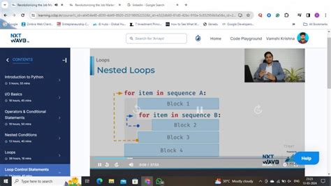 day55 of 100daysofcodechallenge nested loops vamshi krishna g posted on the topic linkedin