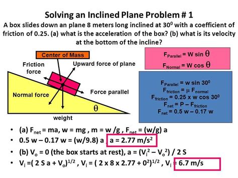 Exploring Inclined Plane Physics Problems Pdf With Answer Key