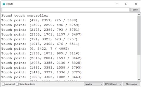arduino adafruit tsc2007 i2c resistive touch screen controller