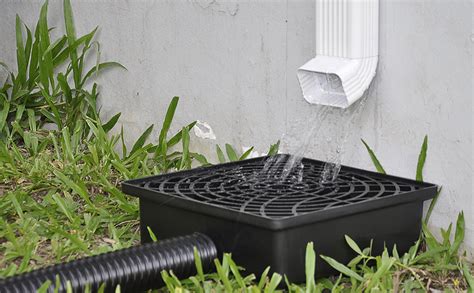 Prestantious Low Profile Catch Basin Drain Kit Downspout Extender 12×