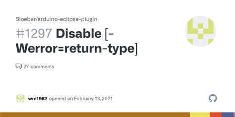 disable [ werror return type] · issue 1297 · sloeber arduino eclipse