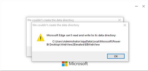 webview2 cant read and write to its data directo microsoft