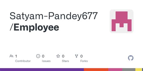 GitHub Satyam Pandey Employee