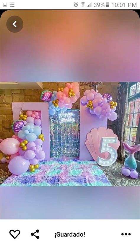 Pin By Lyna Mar Ramirez Orozco On Sirenita Mermaid Birthday Decorations Mermaid Birthday