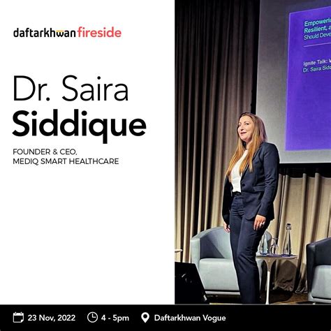 Hey Everyone Please Join Us For An Interactive Fireside Chat With Dr Saira Siddique From Mediq