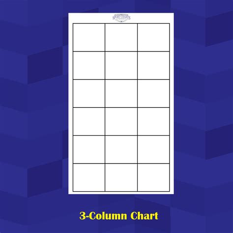Free Printable 3 Column Chart With Lines Free Printables