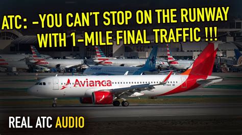 Jfk Controller Reprimands The Pilot For Stopping On The Runway Real Atc Youtube
