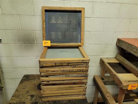 16 Assorted Screen Printing Screens Assiter Auctioneers