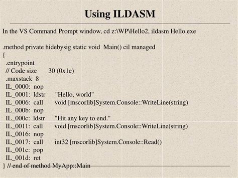 ppt chapter 1 ide and tools for developing clr based programs