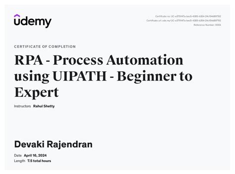 Devaki Rajendran On Linkedin Recently Completed This Course On Understanding Automation Using