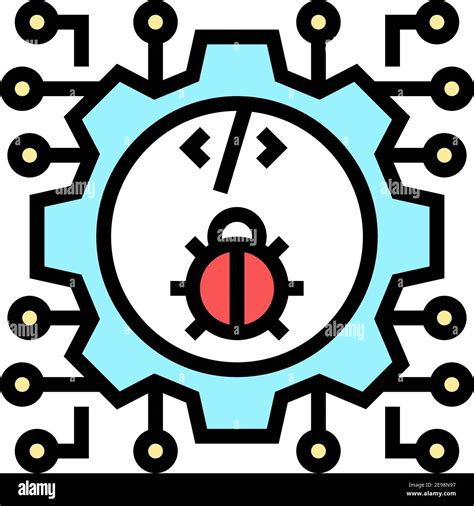 Development Debug Color Icon Vector Illustration Stock Vector Image