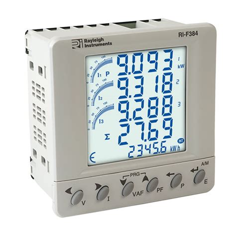Rayleigh Instruments Ri F384 1 And 3 Phase Meter Rs485 Modbus Rtu And Pulse