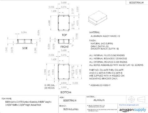Bud Industries Cu 473 Download Instruction Manual Pdf