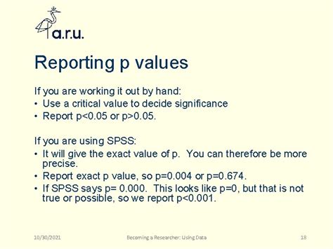 Reporting Differences And Effect Size Lecture Becoming