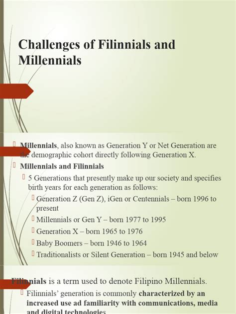 Challenges Facing Millennials And Filinnials Pdf Humanism Millennials