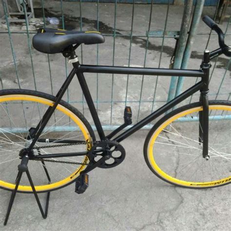 Jual Frame Fixie Lokal Velg Kuning Di Seller Relentless Sports Petojo Utara Kota Jakarta