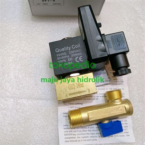 Jual Solenoid Drain Valve With Timer Solenoid Timer Auto Drain 1 2 Inch Jakarta Barat Maju