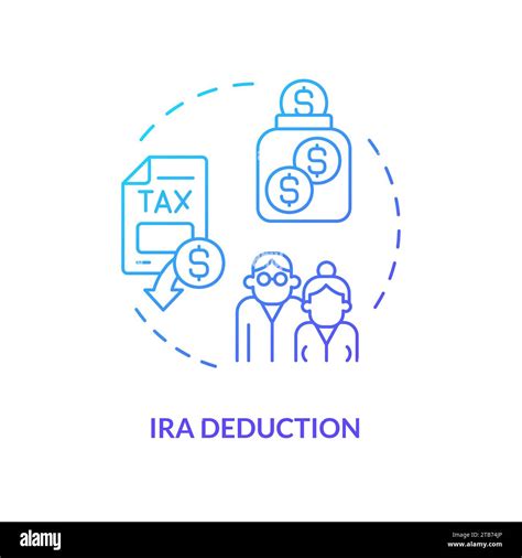 Irs Deduction Blue Gradient Concept Icon Stock Vector Image And Art Alamy