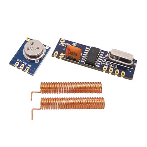 433mhz ask transmitter stx882 ask receiver srx882 2pcs copper spring antenna wireless module