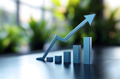 Rising Bar Graph With Upward Arrow Symbolizing Business Growth Success And Financial Progress