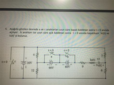 Solved In The Circuit Shown Below After A And C Switches Chegg Com