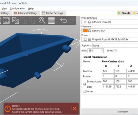 PrusaSlicer Error General Discussion Announcements And Releases Prusa D Forum