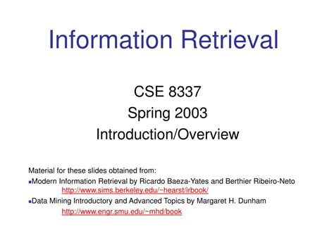 Ppt Information Retrieval Powerpoint Presentation Free Download Id3713651