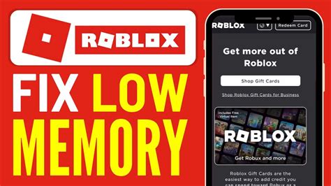 How To Fix Low Memory On Roblox Mobile 2024 Fix Low Memory Warning Roblox Youtube