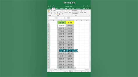 Excel Tutorial办公技巧 一秒,找不同姓名,这名字真好听!excel技巧excel操作实用技巧excel演示教学,excel教程excel教學excel函數 Shorts Excel Tutorial办公技巧 一秒,找不同姓名,这名字真好听!excel技巧excel操作实用技巧excel演示教学,excel教程excel教學excel函數 Shorts