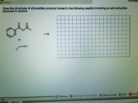 Solved Gleaming Draw The Structures Of All Possible Products