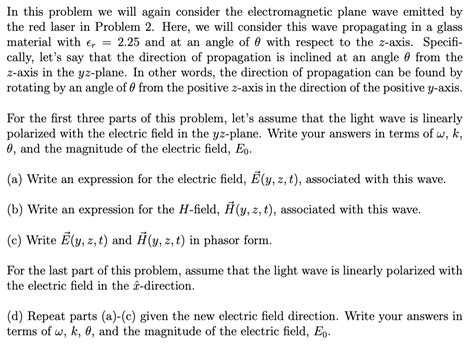 Solved In This Problem We Will Again Consider The Chegg