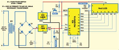 Pic16f877a Based Temperature Monitoring System