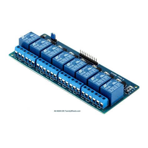 V Eight Channel Relay Module With Optocoupler For Arduino Pic Avr Dsp Arm F