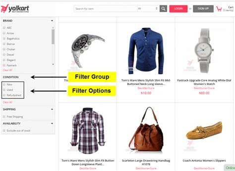 What Are Filter Groups And Filter Options Yokart Faqs