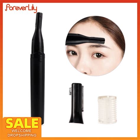 전동 눈썹 트리머 스레딩 나이프 R 타입 블레이드 손 겨드랑이 비키니 헤어 조절 가능한 커터 헤드아이브로우 칼