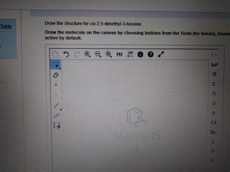 Solved Draw The Structure For Cis 2 5 Dimethyl 3 Hexene