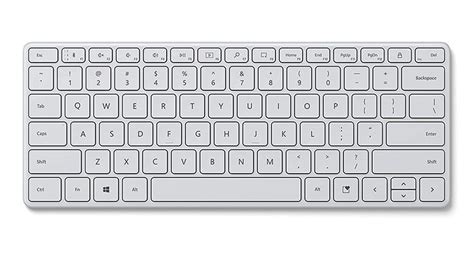 Microsoft Bluetooth Compact Keyboard Bluetooth English Austl Nz Glacier Ls Screwloose Online