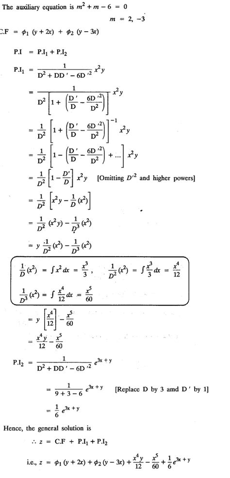 Linear Partial Differential Equations Of Second And Higher Order With Constant Coefficients Of
