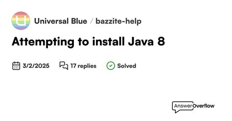 Attempting To Install Java 8 Universal Blue