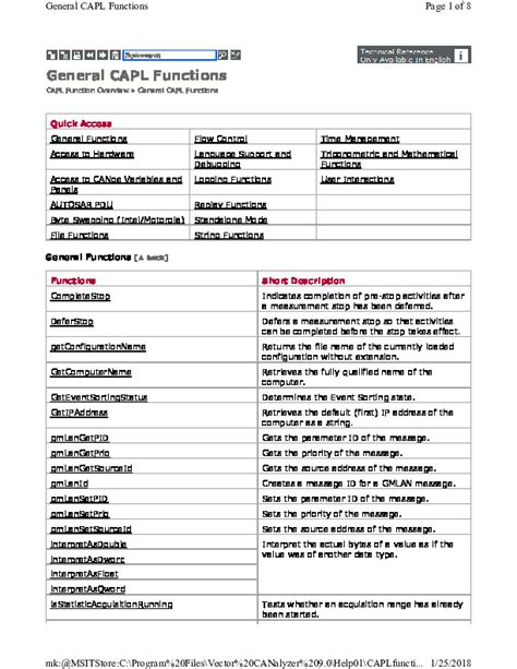 General Capl Functions Pdfcoffee Com