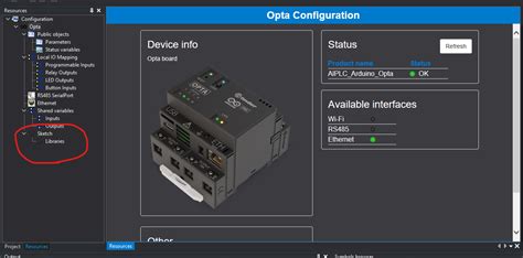 Opta Io Expansion In Config Tree Not Showing Plc Ide Arduino Forum