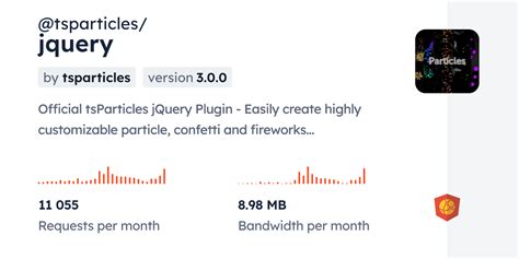 tsparticles jquery cdn by jsdelivr a cdn for npm and github