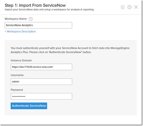 Servicenow Integration Analytics Plus