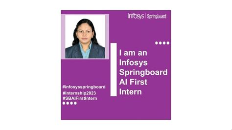 Swati Swagatika Sahoo On Linkedin Artificialintelligence Ai Infosysspringboard Internship2023…