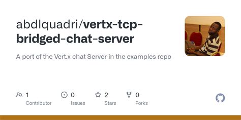 Github Abdlquadrivertx Tcp Bridged Chat Server A Port Of The Vertx