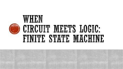 PPT Finite State Machine Realization PowerPoint Presentation Free Download ID